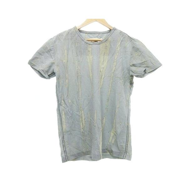 フォーシーズンガレージ Four Seasons Garage 総柄 Tシャツ 半袖 カットソー 40 グレー ■GY99 メンズ【表記サイズ】40【実寸サイズ】肩幅：46cm　身幅：54cm　着丈：67cm　袖丈：19cm　-　【素材】添...