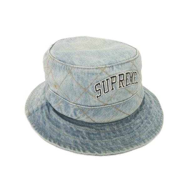 シュプリーム SUPREME 18AW Diamond Stitch Crusher デニム ハット ダイヤモンドステッチ USA製 M/L 青 ブルー メンズ【ブランド】シュプリーム SUPREME【表記サイズ】M/L【実寸サイズ】つば：...