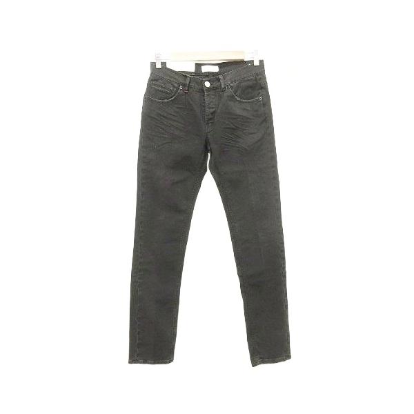 未使用品 ピーエムディーエス PMDS タグ付き デニム パンツ スリム スキニー ジーンズ ストレッチ 30 黒 ブラック レディース【表記サイズ】30【実寸サイズ】ウエスト：76cm　もも幅：27cm　裾幅：15cm　股上：23cm　股...