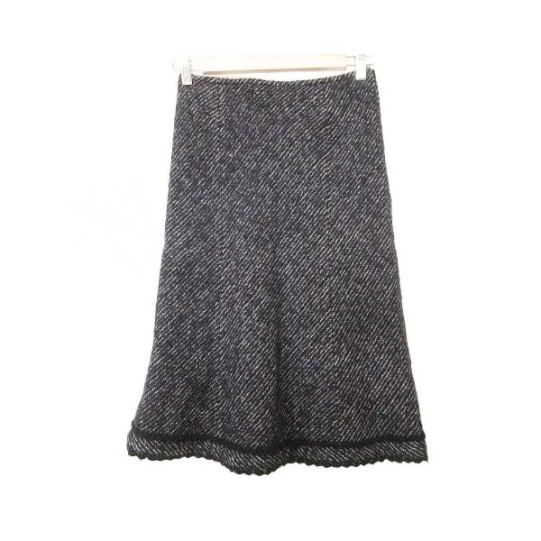 オースチン リード Austin Reed ツイード ひざ丈 スカート Aライン 64-93 紺 ネイビー ■TC レディース【ブランド】オースチン リード Austin Reed【表記サイズ】64-93実寸サイズをご確認ください【実寸サイ...