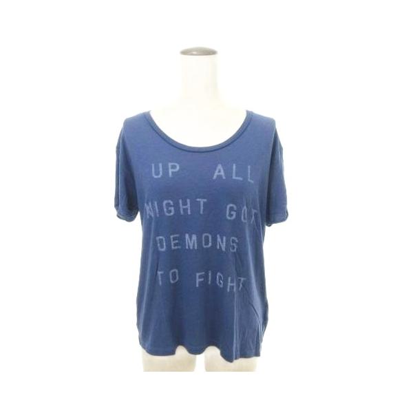 SOE KARSSEN Ｔシャツ 半袖 クルーネック 薄手 Sサイズ 青 ブルー ■TC レディース【表記サイズ】Sサイズ【実寸サイズ】肩幅：46.5cm　身幅：46.2cm　着丈：56.4cm　袖丈：15.7cm　-　【素材】綿50％、レ...