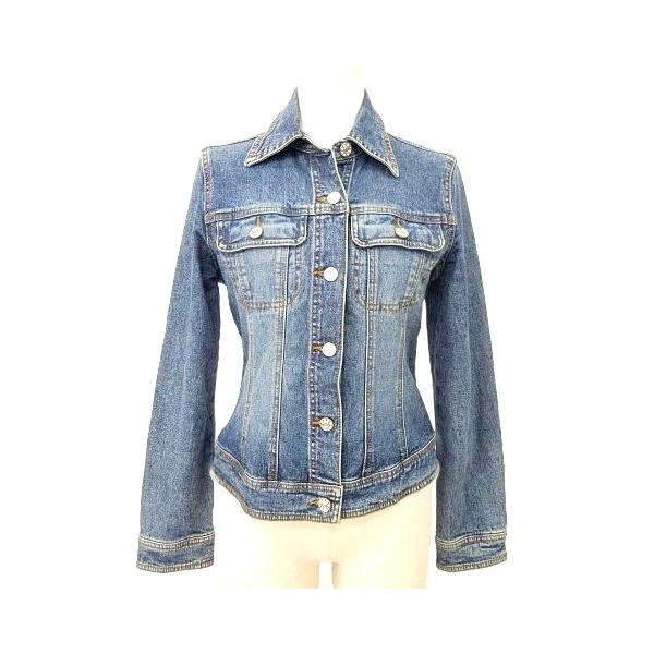 Cier デニム ジャケット Gジャン ストレッチ インディゴ /MKS A0220 レディース【表記サイズ】なし【実寸サイズ】肩幅：38cm　身幅：42cm　袖丈：58cm　着丈：50cm　　【素材】写真参照【色】インディゴ【仕様】-【状...