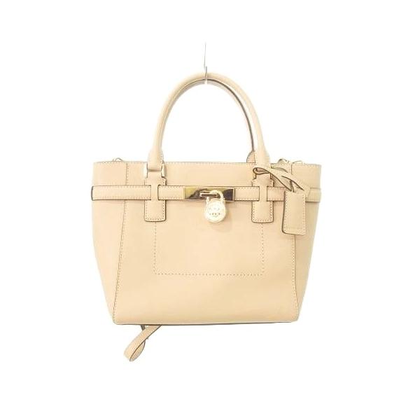 マイケルコース MICHAEL KORS 美品 ハミルトン サッチェル 2WAY ハンドバッグ マルチポケット 35F7GHXT2L ベージュ ■GY47 レディース【ブランド】マイケルコース MICHAEL KORS【表記サイズ】実寸サイ...