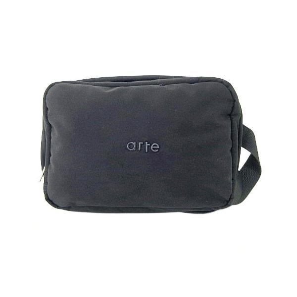 Arte Antwerp  美品 ミニ パデッド ショルダーバッグ ポシェット 中綿 黒 ブラック A0224 メンズ レディース【表記サイズ】-【実寸サイズ】持ち手の長さ：-cm　ヨコ：19cm　タテ：13cm　マチ：4.5cm　ショルダ...