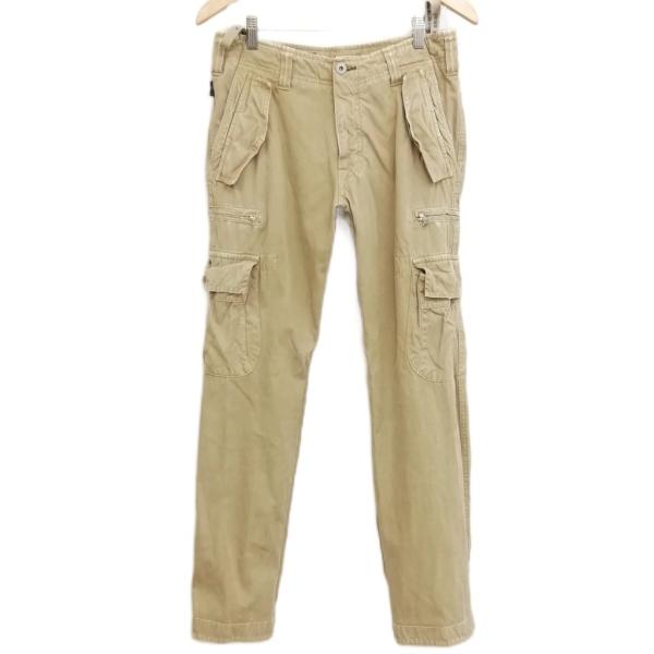 J.W.BRINE ジェイダブリュブライン ダメージ加工 カーゴパンツ 44 ベージュ メンズ【表記サイズ】44【実寸サイズ】ウエスト：75cm　もも幅：29cm　裾幅：19cm　股上：27cm　股下：79cm　　【色】ベージュ【仕様】ダメ...