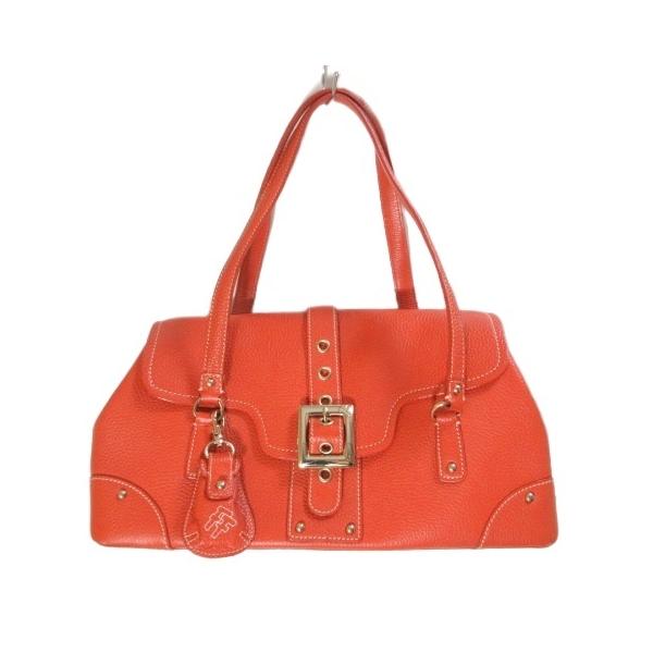 フォリフォリ Folli Follie ショルダーバッグ レザー 鞄 チャーム オレンジ /X レディース【ブランド】フォリフォリ Folli Follie【実寸サイズ】持ち手の長さ：-cm　ヨコ：38.5cm　タテ：19cm　マチ：14....