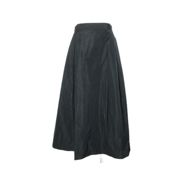 49アベニュー ジュンコシマダ 49AV. junko shimada メモリータフタタックフレアスカート 313333127 ロング 38 M相当 黒 ブラック /X【ブランド】49アベニュー ジュンコシマダ 49AV. junko sh...