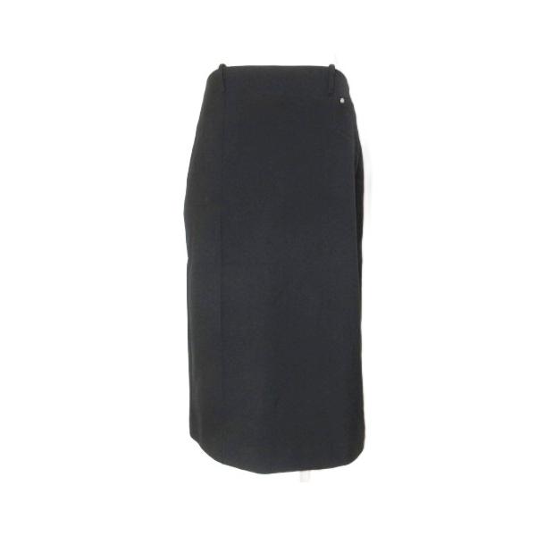 ロエール LOEIL 美品 Rivet Point Long Skirt スカート タイト ミモレ丈 S 黒 ブラック /X レディース【表記サイズ】S【実寸サイズ】ウエスト：65cm　ヒップ：86cm　スカート丈：67cm　　【素材】ポリ...