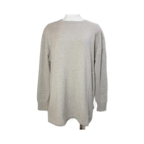 Laurence Tavernier L.TAVERNIER ウールカシミヤ セーター ニット フランス製 クルーネック 長袖 S ベージュ /X レディース【表記サイズ】S【実寸サイズ】肩幅：50cm　身幅：51cm　着丈：66cm　袖丈...