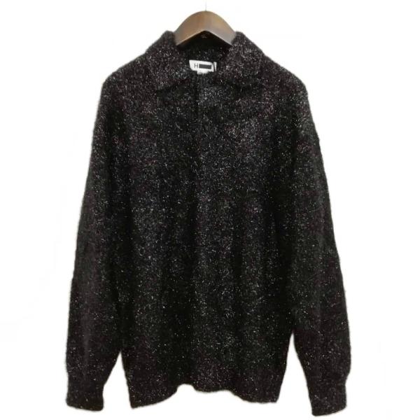 未使用品 ユナイテッドアローズ UNITED ARROWS H beauty&amp;youth 24AW RAINBOW SPARK 2B POLO ニット ポロシャツ セーター M ブラック メンズ【ブランド】ユナイテッドアローズ UN...