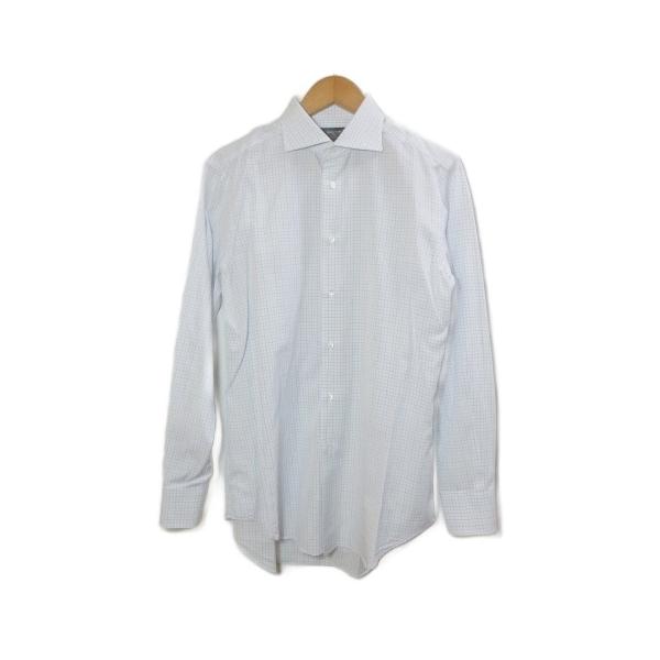 メーカーズシャツ カマクラ Francese 200番手 ドレスシャツ ワイシャツ スリムフィット 長袖 チェック ホリゾンタルカラー 39-83【ブランド】メーカーズシャツ カマクラ MAKER'S SHIRT 鎌倉【表記サイズ】15 1...