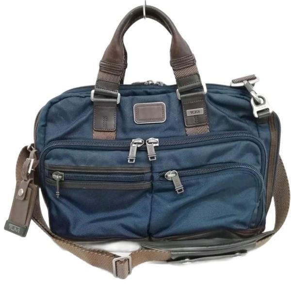 トゥミ TUMI 222640NVY2 ALPHA BRAVO ANDERSEN SLIM COMMUTER BRIEF ブリーフケース ビジネスバッグ ネイビー 茶 【ブランド】トゥミ TUMI【実寸サイズ】持ち手の長さ：32cm　ヨコ：...