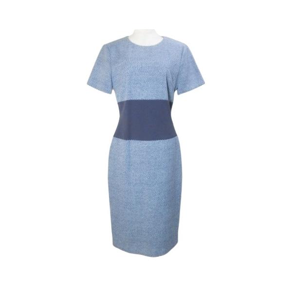 ヒューゴボス HUGO BOSS ロングワンピース 切り替え 半袖 タイト 総柄 日本サイズM相当 DE36 UK8 IT40 US4 MX26 ブルー系 .X【ブランド】ヒューゴボス HUGO BOSS【表記サイズ】日本サイズM相当 DE...