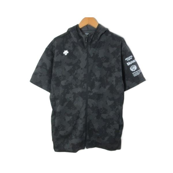 デサント 美品 Move Sport S.F.TECH グラフィック 22SS 半袖フルジップパーカー ハリコシ ストレッチ DMMTJF2 スポーツウェア ジャージ【ブランド】デサント DESCENTE【表記サイズ】O(LL相当)【実寸サ...