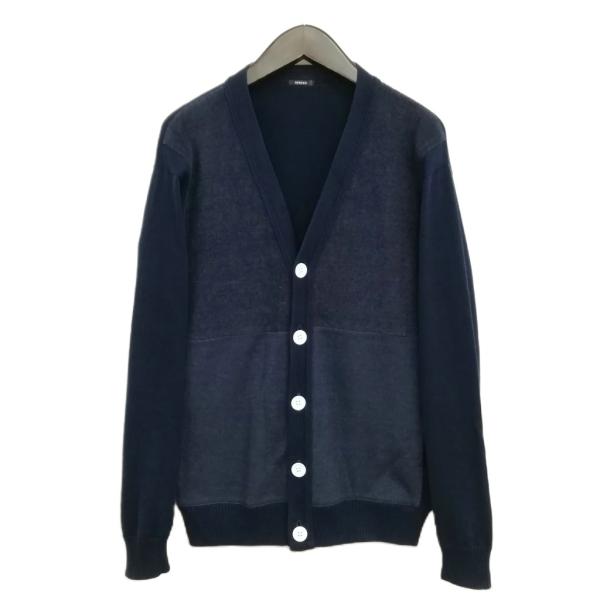 デンハム DENHAM TECK CARDIGAN カーディガン 切替 S ネイビー メンズ【ブランド】デンハム DENHAM【表記サイズ】S【実寸サイズ】肩幅：50cm　身幅：51cm　着丈：68cm　袖丈：61cm　　【色】ネイビー【仕...