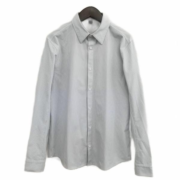 ルルレモン lululemon One Thing At A Time ストライプ シャツ ストレッチ 長袖 M ライトブルー系 メンズ【ブランド】ルルレモン lululemon【表記サイズ】M【実寸サイズ】肩幅：44cm　身幅：53cm　...