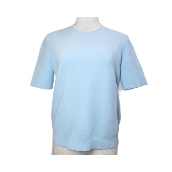 セオリー Theory WOOSTER CREPE KNIT LINKS LINKS TEE ニット 24SS 4101717 プルオーバー 半袖 薄手 S 水色 /X レディース【ブランド】セオリー Theory【表記サイズ】S【実寸サイ...