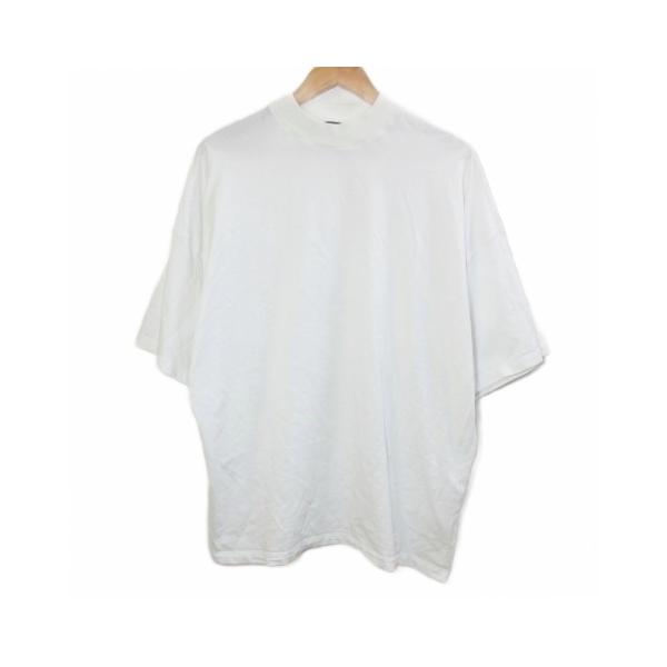 キャバン CABaN 19SS コットン ビルドネックTシャツ 59-03-91-03001 カットソー 半袖 ドロップショルダー フリーサイズ 白 ホワイト【ブランド】キャバン CABaN【表記サイズ】F【実寸サイズ】肩幅：64.5cm　...