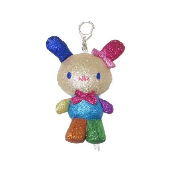 サンリオ Sanrio 美品 ウサハナ シークレットマスコットホルダー キラキラA ぬいぐるみ ナスカン付き マルチカラー /X その他【実寸サイズ】全長(耳から足まで) 約15cm　　【色】マルチカラー【仕様】ナスカン付き【状態】使用感が...