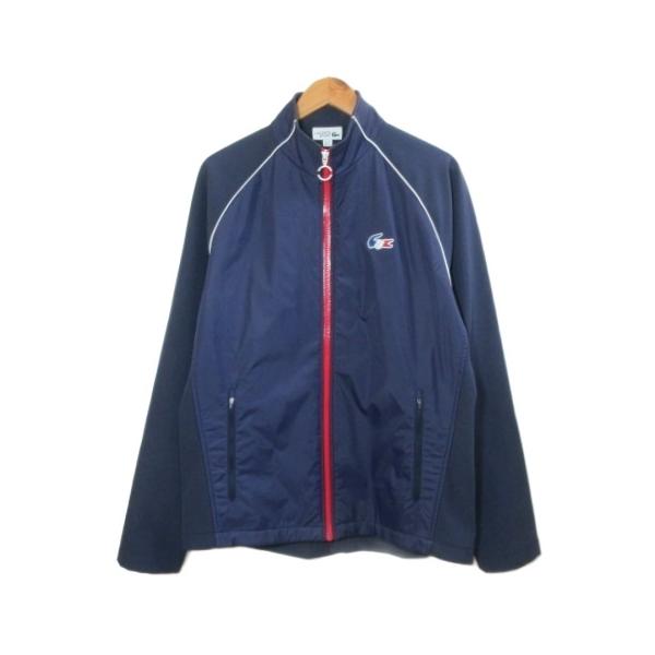 ラコステ SPORT 18SS FRENCH SPORTING SPIRIT COLLECTION ジャケット SH1079 トリコロール ワッペン ジップアップ スタンドカラー 5【ブランド】ラコステ LACOSTE【表記サイズ】5(日本...