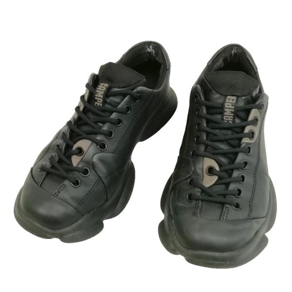 カンペール CAMPER K201317-002 Karst カースト レザー スニーカー レースアップ 38 ブラック レディース【ブランド】カンペール CAMPER【表記サイズ】3824cm相当【実寸サイズ】最大幅：11.5cm　アウト...
