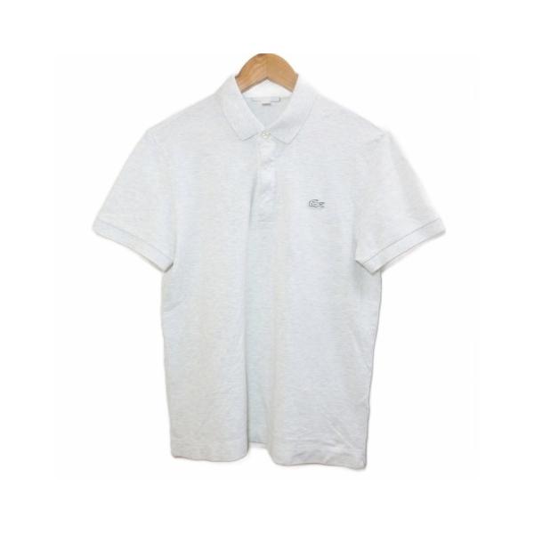 ラコステ LACOSTE ポロシャツ レギュラーフィット 半袖 ワッペン ワンポイント 鹿の子 3 日本サイズM相当 ライトグレー PH5522 /X【ブランド】ラコステ LACOSTE【表記サイズ】3(日本サイズM相当)実寸サイズをご参照...