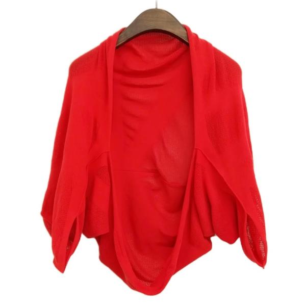 イッセイミヤケ ISSEY MIYAKE FETE フェット IF82KO036 メッシュ ニット 変形 ボレロ カーディガン 2 オレンジ系 レディース【ブランド】イッセイミヤケ ISSEY MIYAKE【表記サイズ】2【実寸サイズ】着丈...
