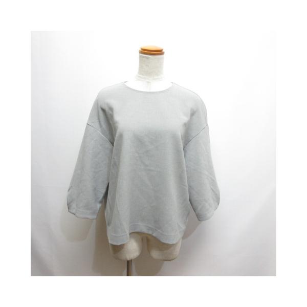 モガ MOGA WASHABLE ウォッシャブル 七分袖 プルオーバー 2 グレー カットソー 日本製 レディース【ブランド】モガ MOGA【表記サイズ】2【実寸サイズ】身幅：50.5cm　着丈：58cm　ゆき丈：61.5cm　　【素材】ポ...