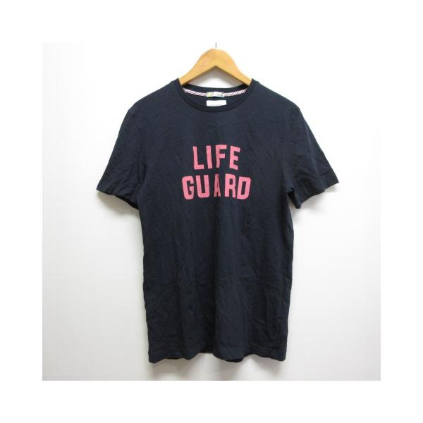 ヴィコントアー VICOMTE A. 半袖 Tシャツ M ネイビー メンズ【表記サイズ】M【実寸サイズ】肩幅：39cm　身幅：48cm　着丈：68cm　袖丈：20.5cm　　【素材】綿100％【色】濃紺、ネイビー　※色に関しては、この商品の...