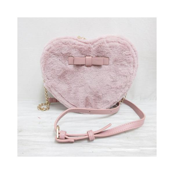 未使用品 m petit by misako マイメロディ フェイクファー ハート ショルダー バッグ ピンク リボン 2WAY 青木美沙子 しまむら サンリオ【実寸サイズ】ヨコ：22cm　タテ：18cm　マチ：9cm　　【素材】【表地/裏...