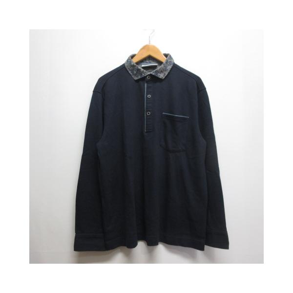 ジョセフアブード JOSEPH ABBOUD 長袖 ポロシャツ カットソー 2L 濃紺 ネイビー メンズ【ブランド】ジョセフアブード JOSEPH ABBOUD【表記サイズ】2L【実寸サイズ】肩幅：45cm　身幅：57cm　着丈：69cm　...