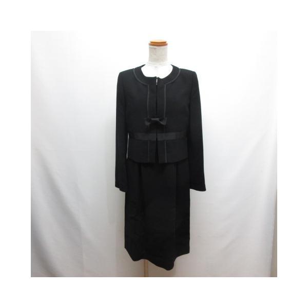 クリアインプレッション CLEAR IMPRESSION 美品 フォーマル ジャケット ワンピース セット 1/2 黒 ブラック リボン着脱 礼服 喪服【ブランド】クリアインプレッション CLEAR IMPRESSION【表記サイズ】ジャケ...