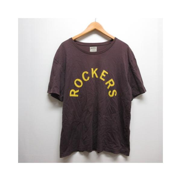 ワコマリア WACKO MARIA GUILTY PARTIES ギルティーパーティーズ ROCKERS 半袖 Tシャツ L 茶 ブラウン 日本製 メンズ【ブランド】ワコマリア WACKO MARIA【表記サイズ】L【実寸サイズ】肩幅：50...