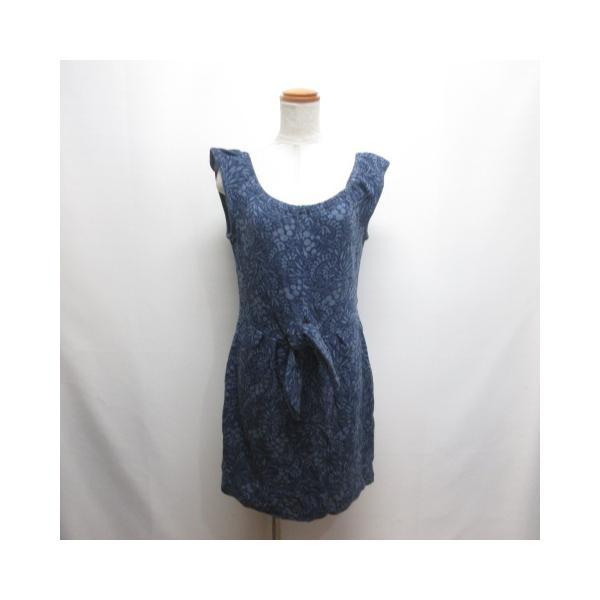 マークバイマークジェイコブス MARC by MARC JACOBS ノースリーブ ワンピース XS ネイビーブルー 総柄 スウェット地 バックファスナー 正規品 レディース【ブランド】マークバイマークジェイコブス MARC by MARC...