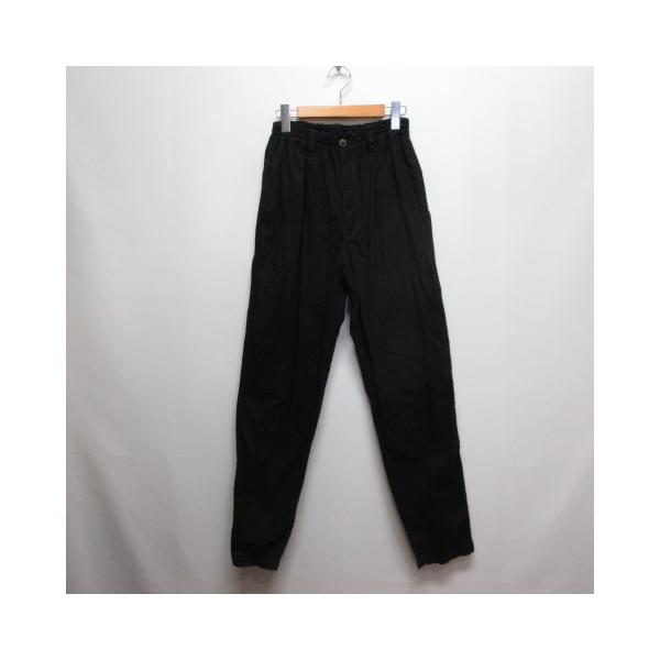 ハイ HAI SPORTING GEAR 美品 コットン イージー パンツ M 黒 ブラック ジッパーフライ ウエストゴム イッセイミヤケ レディース【表記サイズ】M【実寸サイズ】ウエスト：60-76cm　もも幅：31cm　裾幅：16cm　...