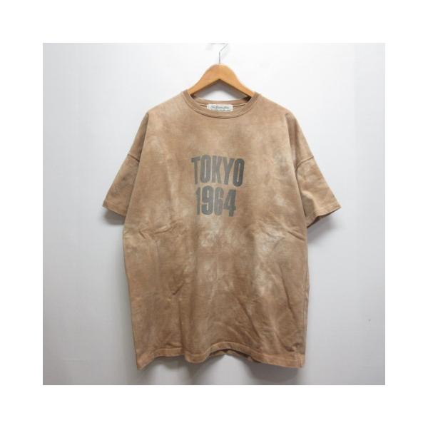 レミレリーフ REMI RELIEF 美品 TOKYO 1964 タイダイ 半袖 Tシャツ L ベージュ 日本製 メンズ【ブランド】レミレリーフ REMI RELIEF【表記サイズ】L【実寸サイズ】身幅：59cm　着丈：72cm　ゆき丈：4...