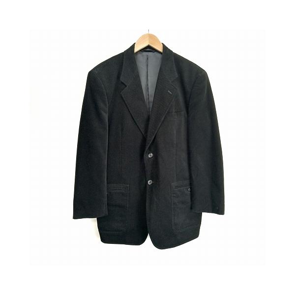 モディリアニ Modigliani Sport コーデュロイ テーラード ジャケット M 黒 ブラック メンズ【表記サイズ】M【実寸サイズ】肩幅：44cm　身幅：51cm　袖丈：56cm　着丈：77cm　　【素材】表地綿100％　裏地ポリエ...