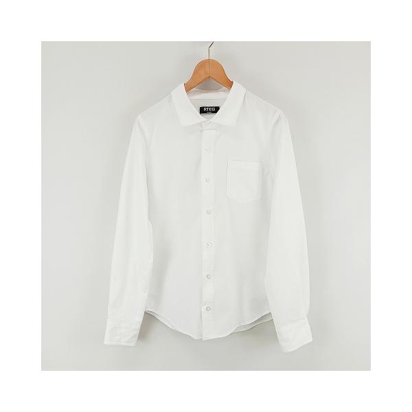 レトロエンジン RTEG（RetroEngine）シアサッカー シャツ M 白 ホワイト メンズ【表記サイズ】M【実寸サイズ】肩幅：40cm　身幅：44cm　着丈：65cm　袖丈：62cm　　【素材】ポリエステル100％【色】白【状態】後身...