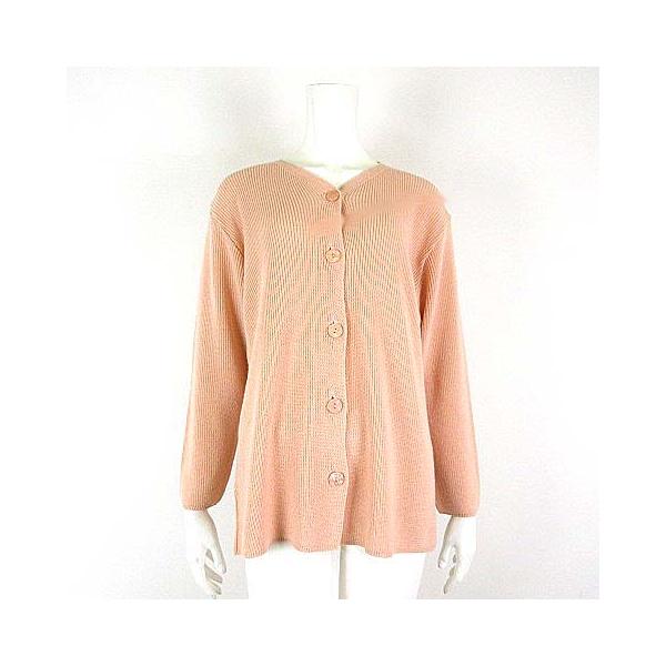 FAIRE DES MOTS カーディガン サマーニット リネン Vネック ドロップショルダー 長袖 L コーラルピンク レディース【表記サイズ】表記なし※L位のサイズ感になります。(実寸サイズのご確認をお願い致します。)【実寸サイズ】身幅...