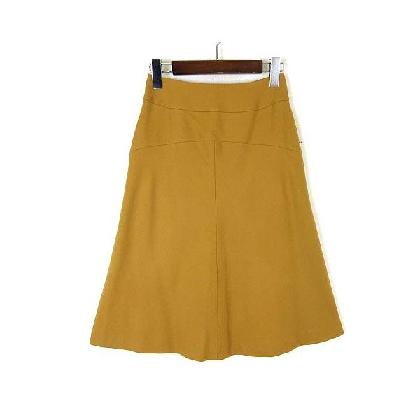エミスフェール HEMISPHERES スカート Aライン ウール ミディ丈 XS 34 マスタードイエロー 小さいサイズ レディース【ブランド】エミスフェール HEMISPHERES【表記サイズ】34※XSサイズ相当(実寸サイズのご確認を...