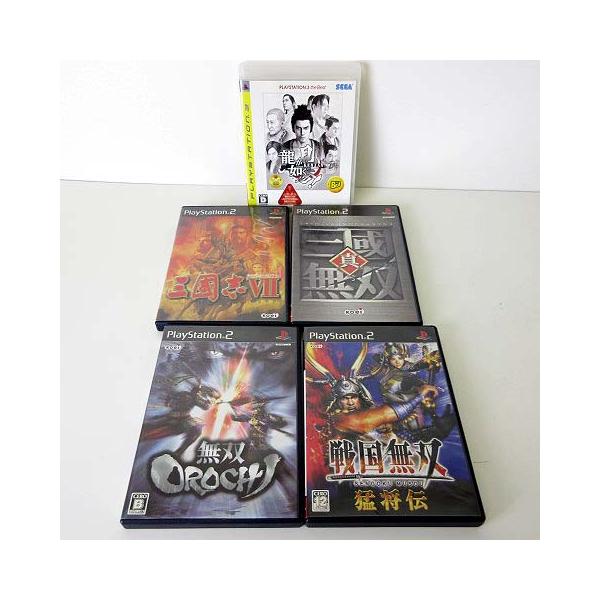 KOEI プレステ2 PS2 PS3プレイステーション2 ソフト 5枚 セット 三国志7 戦国無双 猛将伝 無双OROCHI 真 三國無双 龍が如く 見参【実寸サイズ】ケース 19×13.5cm　【色】画像参照【仕様】PS2ソフト 三国志7...