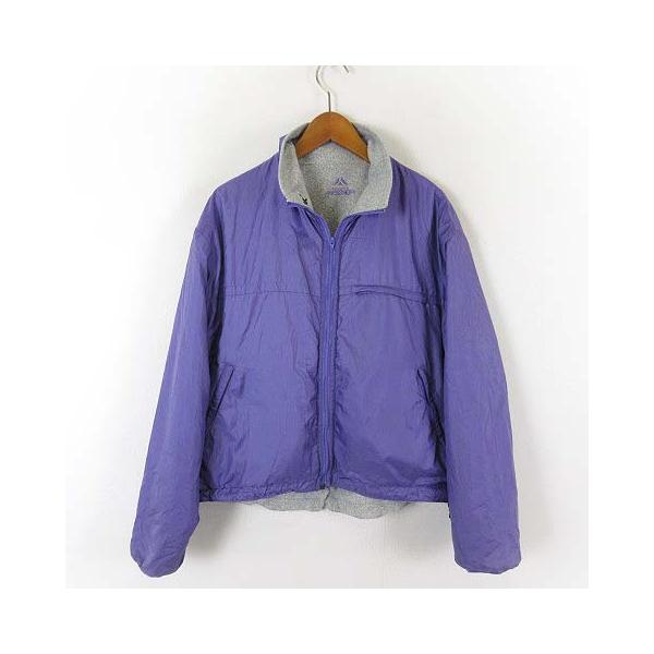 メスナー Reinhold Messner 90’S ヴィンテージ ナイロン ジャケット ブルゾン 裏フリース 古着 ジップアップ S ラベンダー 希少【表記サイズ】S【実寸サイズ】肩幅：50cm　身幅：55cm　着丈：56cm　袖丈：53...