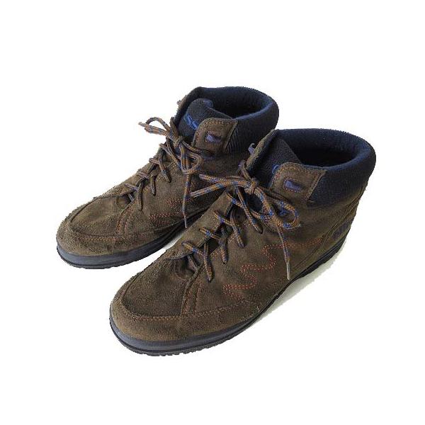 エレッセ ellesse 希少 ヴィンテージ スニーカー ハイカット トレッキングシューズ スエード ロゴ 刺繍 26.0cm こげ茶色 紺 くつ 靴【ブランド】エレッセ ellesse【表記サイズ】26.0【実寸サイズ】最大幅：10cm　...