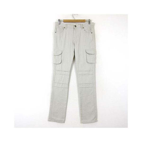リアルキューブ REAL CUBE moviment パンツ カーゴパンツ 切替 ファスナー装飾 コットン ストレッチ XL 42 アイボリー 大きいサイズ【表記サイズ】42※スタッフ試着でXL位のサイズ感になります。(実寸サイズのご確認を...