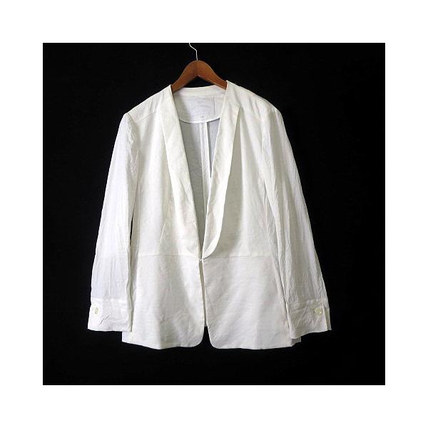 23区 20周年記念 アニバーサリー ジャケット リネン ストレッチ 長袖 XXL 46 白 ホワイト 大きいサイズ イタリア製 Marini&amp;Cecconi 生地【ブランド】23区 オンワード樫山【表記サイズ】46 バスト92-9...