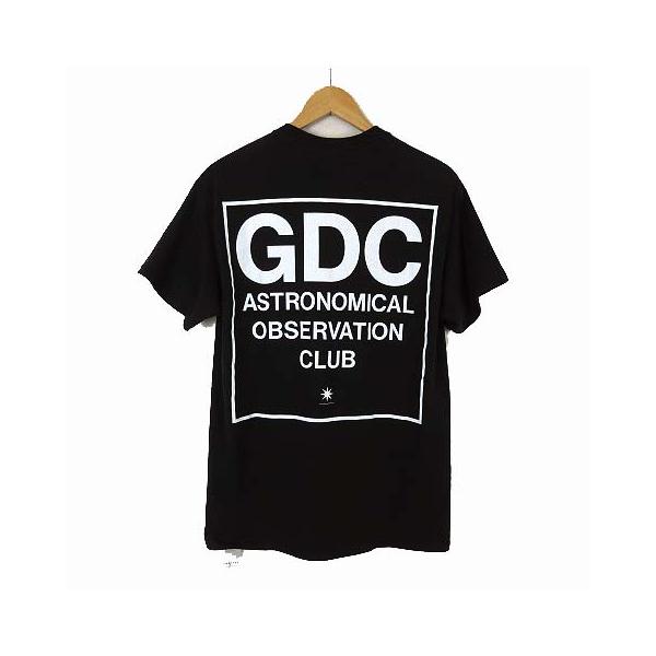 未使用品 GDC ジーディーシー 2025SS Tシャツ カットソー 半袖 ロゴ プリント M 黒 ブラック タグ付 美品 GD0113 メンズ【表記サイズ】M【実寸サイズ】肩幅：47cm　身幅：48cm　着丈：71cm　袖丈：18.5cm...