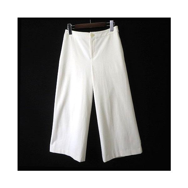 エレメントオブシンプルライフ element of SIMPLE LIFE パンツ クロップド イージー ワイドパンツ ストレッチ M 9 オフホワイト 白【表記サイズ】9※Mサイズ相当(実寸サイズのご確認をお願い致します。)【実寸サイズ】...