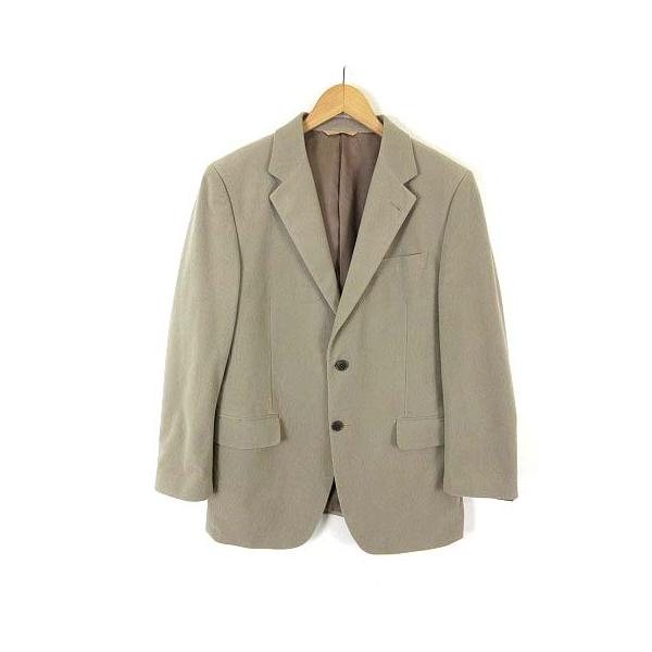 グレシャム GRESHAM ジャケット テーラード シングル 2ボタン L 96AB5 カーキベージュ メンズ【表記サイズ】96AB5胸囲96、胴囲86、身長170※Lサイズ相当(実寸サイズのご確認をお願い致します。)【実寸サイズ】肩幅：4...