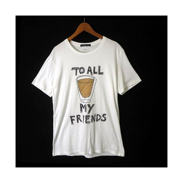 WOLVES KILL SHEEP ウルヴスキルシープ USA製 Tシャツ プリント クルーネック 半袖 S 白 ホワイト メンズ【表記サイズ】S※実寸サイズのご確認をお願い致します。【実寸サイズ】肩幅：43cm　身幅：45cm　着丈：63...