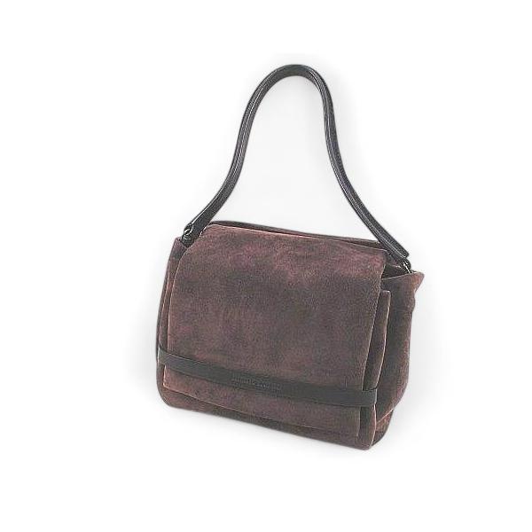 ブルネロクチネリ BRUNELLO CUCINELLI セミショルダーバッグ モーヴブラウン スエード イタリア製 クッション性 レディース【ブランド】ブルネロクチネリ BRUNELLO CUCINELLI【実寸サイズ】ヨコ：26cm　タテ...